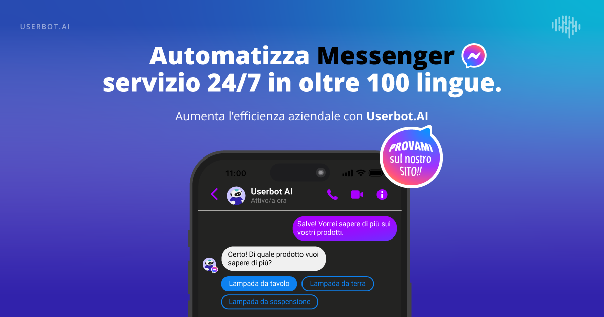 Automatizza il canale Messenger aziendale? Oggi è possibile!